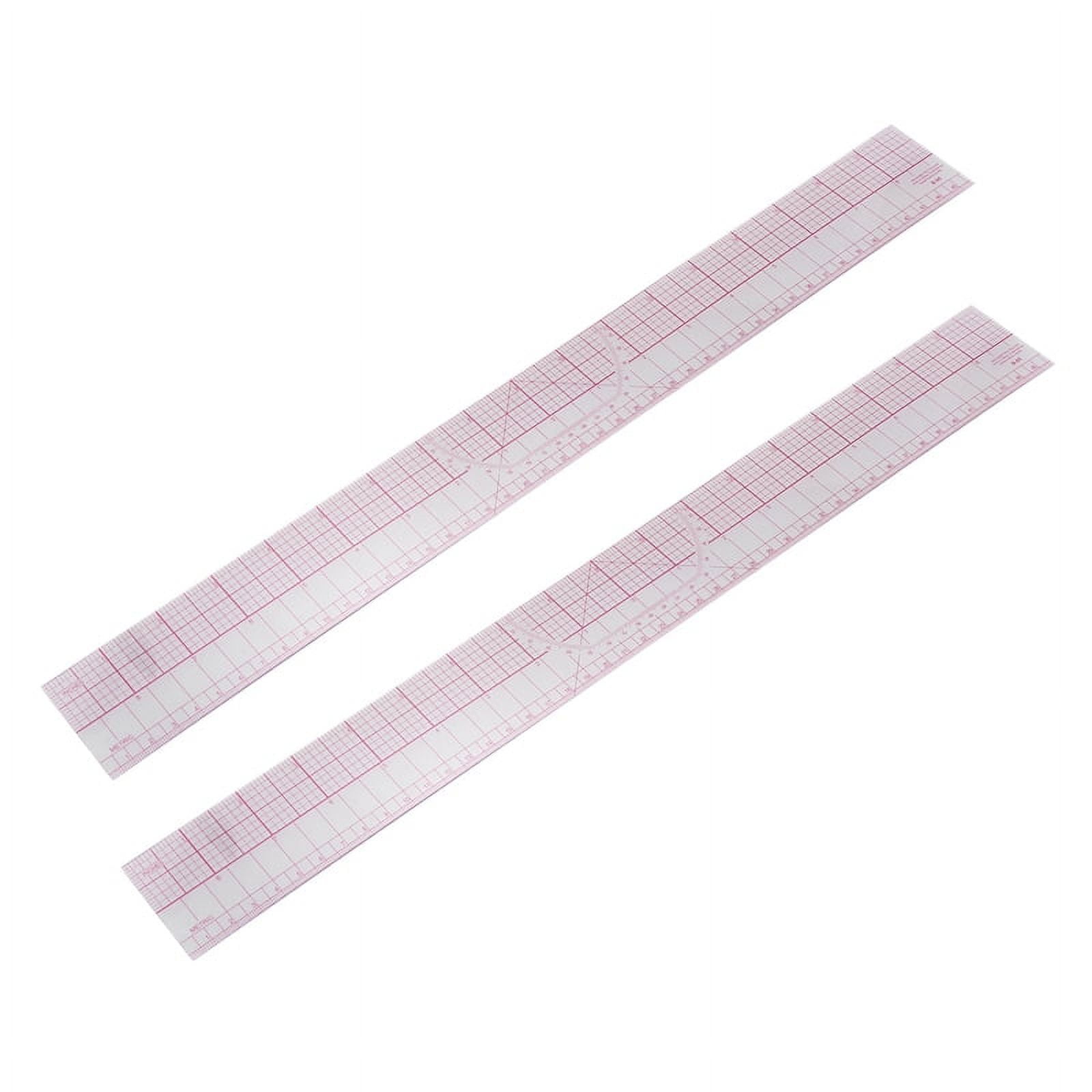 2X Drawing Tool Squares Angles Parallel Line Soft Plastic Metric Ruler ...