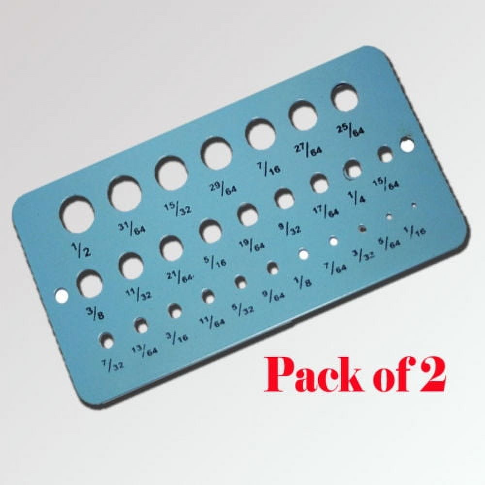 2X Drill Bit Bolt Wire Size Gauge Size Index Diameter SAE Standard ...