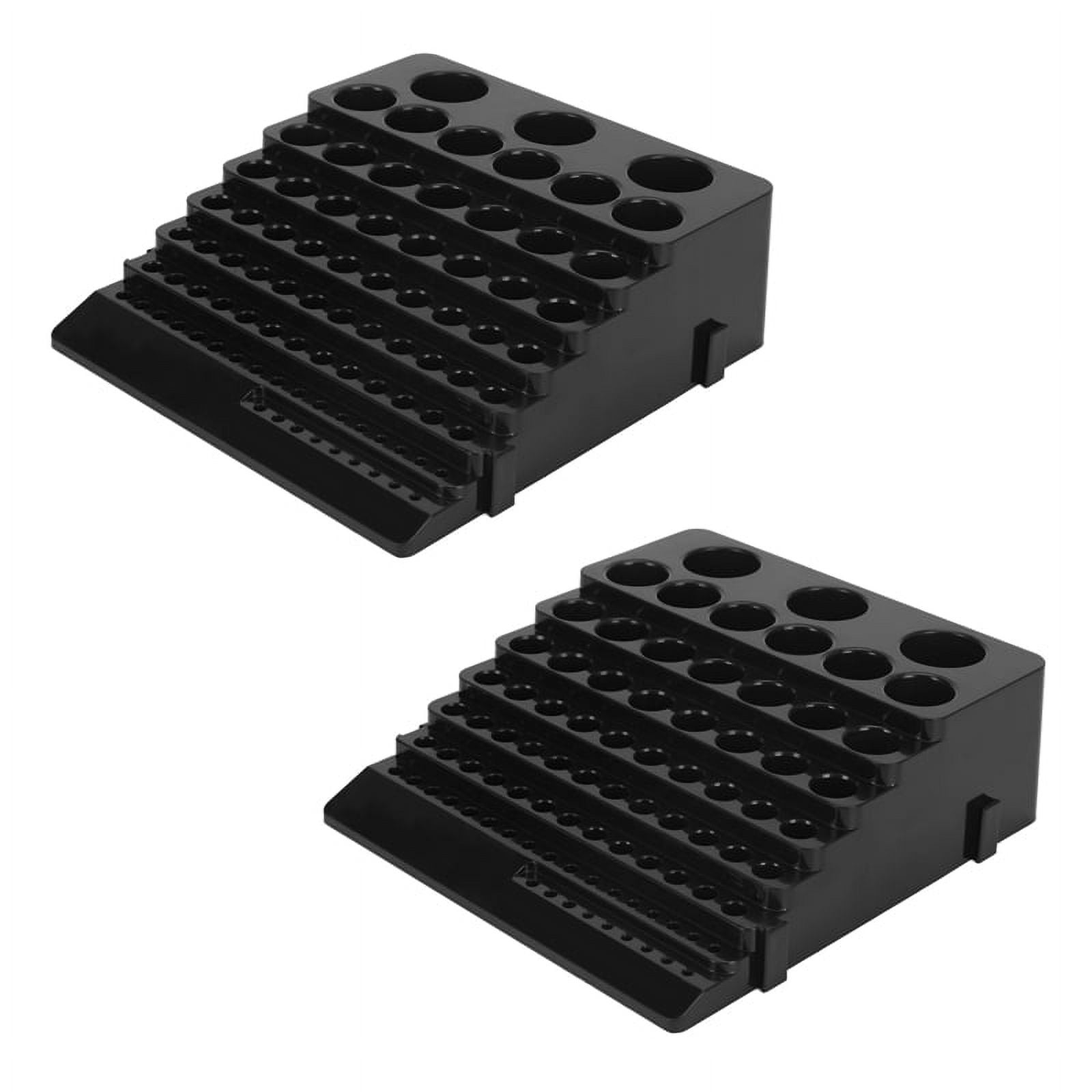 2X Drill Bit Storage Box Milling Cutter Saving Space Drill Finishing ...