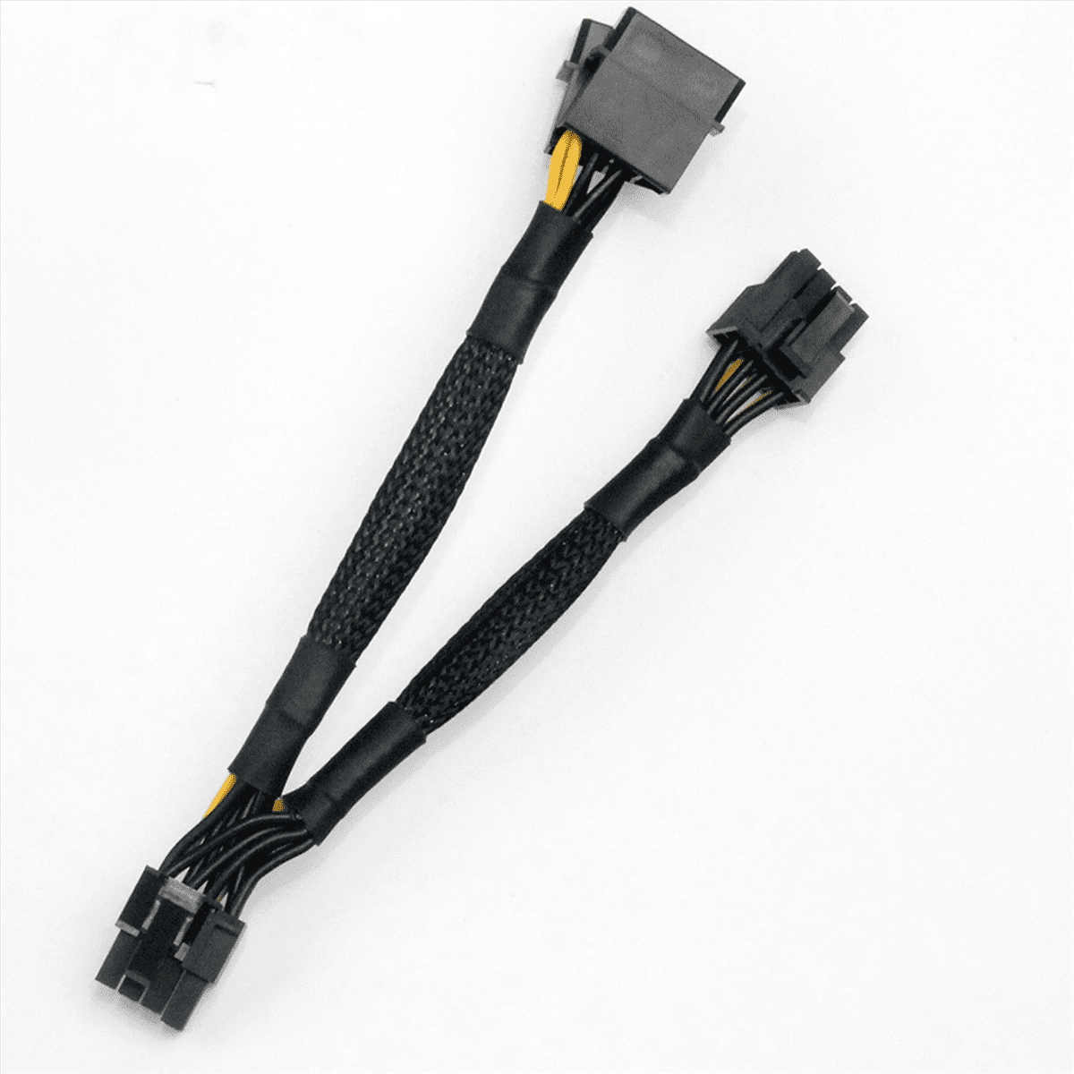 2X Dual 4Pin IDE Molex to GPU Dual 8Pin(6+ 2)Pin Power Supply Cable PCI ...