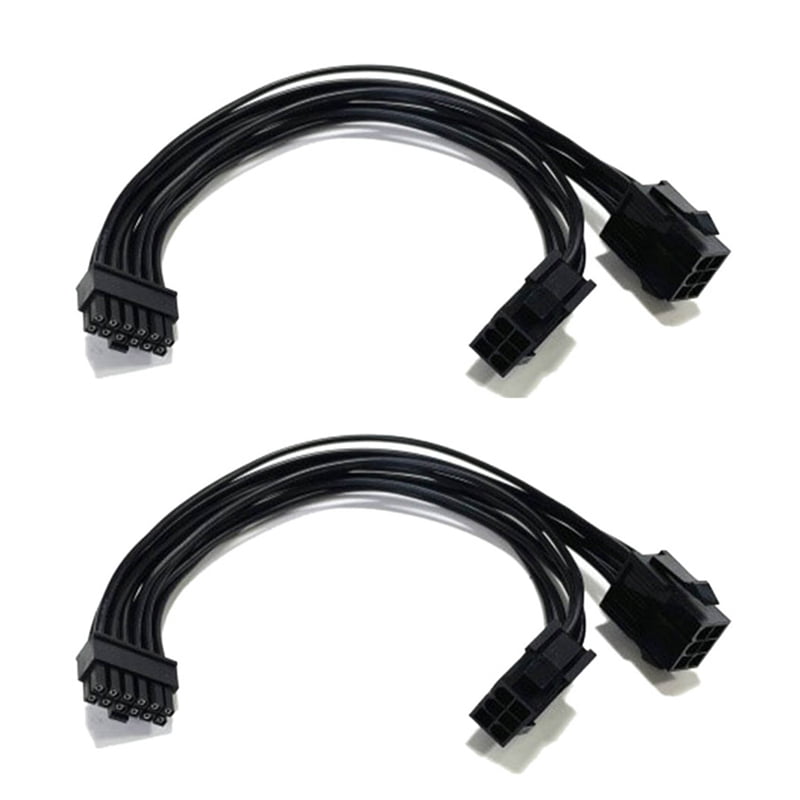 2X Dual 6Pin to Mini 12Pin GPU Video Card Power Cable for RTX30 Series ...