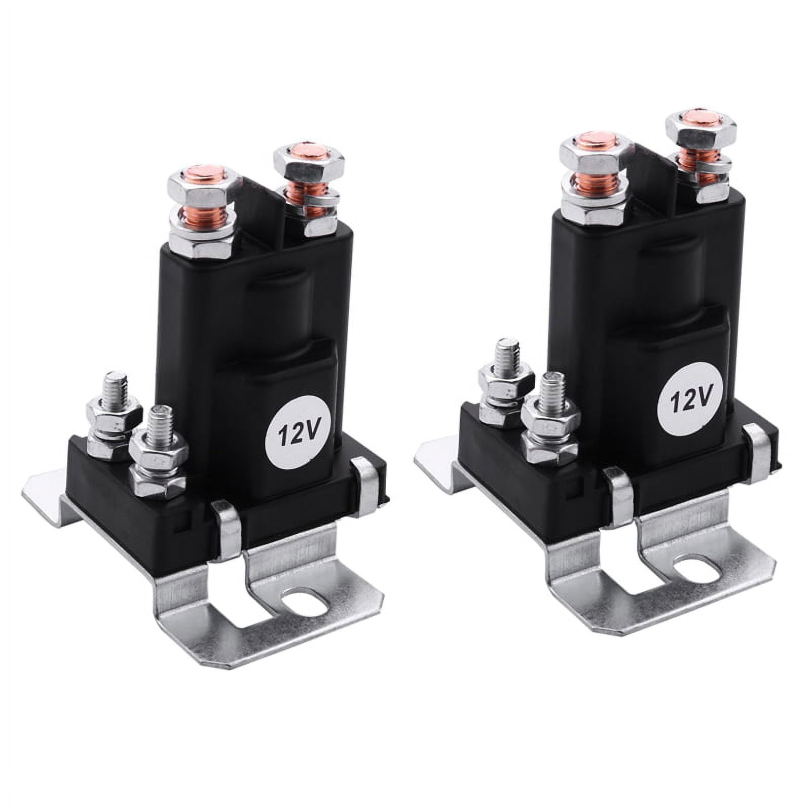 2X Dual Battery Isolator Relay Start On/Off 4 Pin 500A 12V For Car ...