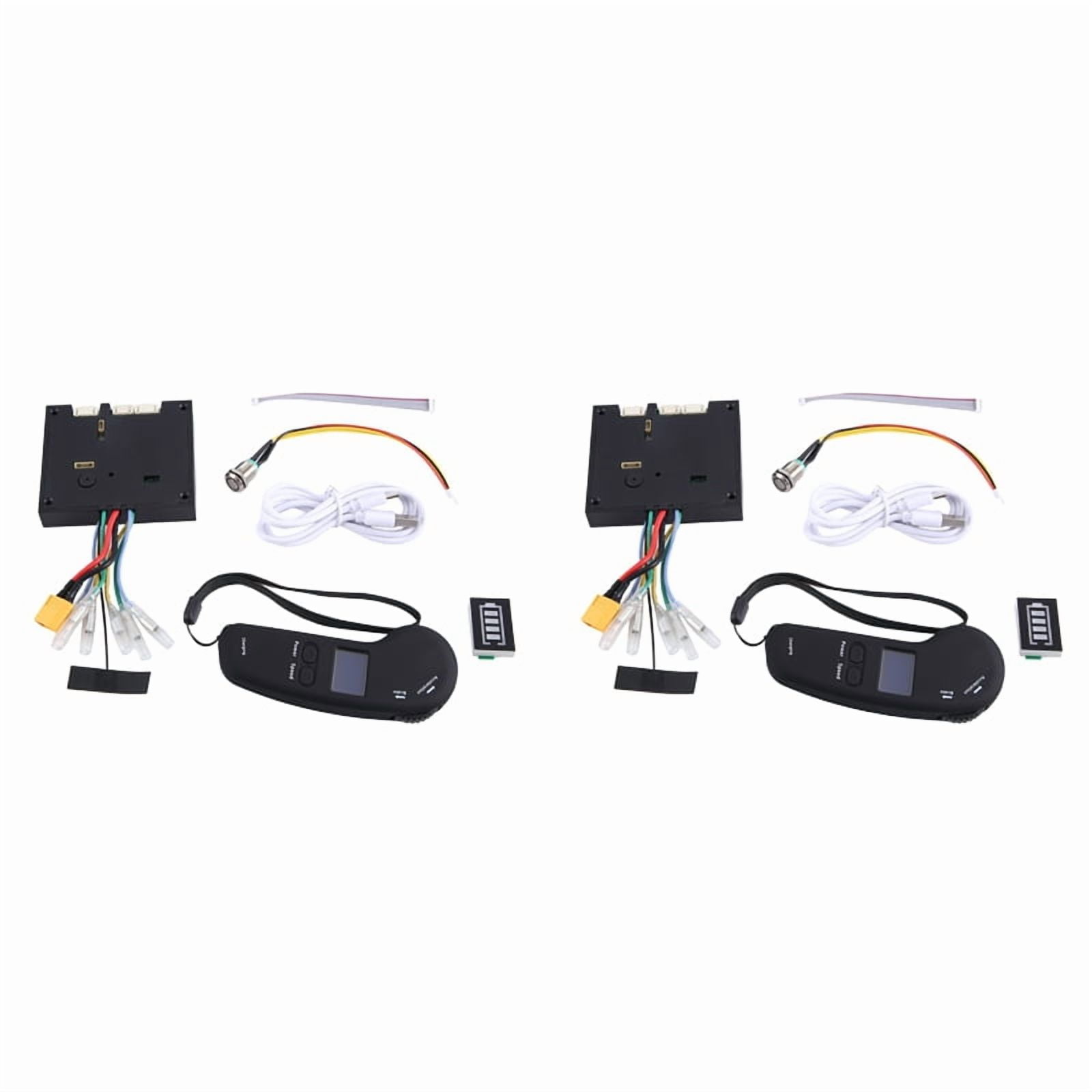 2X Dual Drive Electric Skateboard Hub Motor Kits ESC and Remote ...