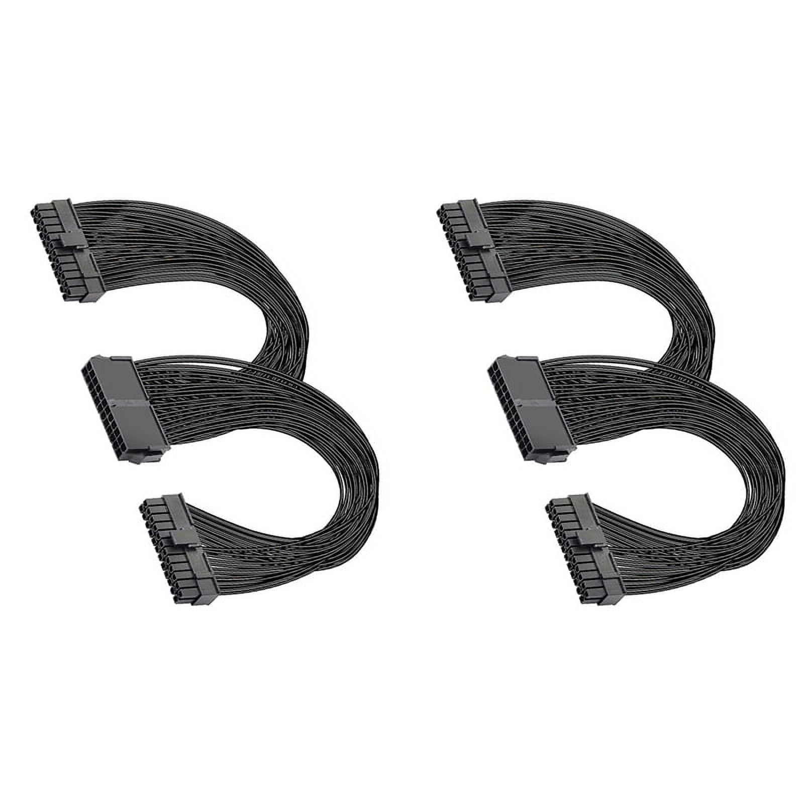 2X Dual PSU Power Supply 24-Pin ATX Motherboard Splitter Cable,24Pin(20 ...