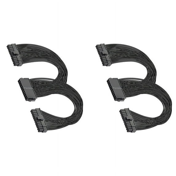 2X Dual PSU Power Supply 24-Pin ATX Motherboard Splitter Cable,24Pin(20 ...