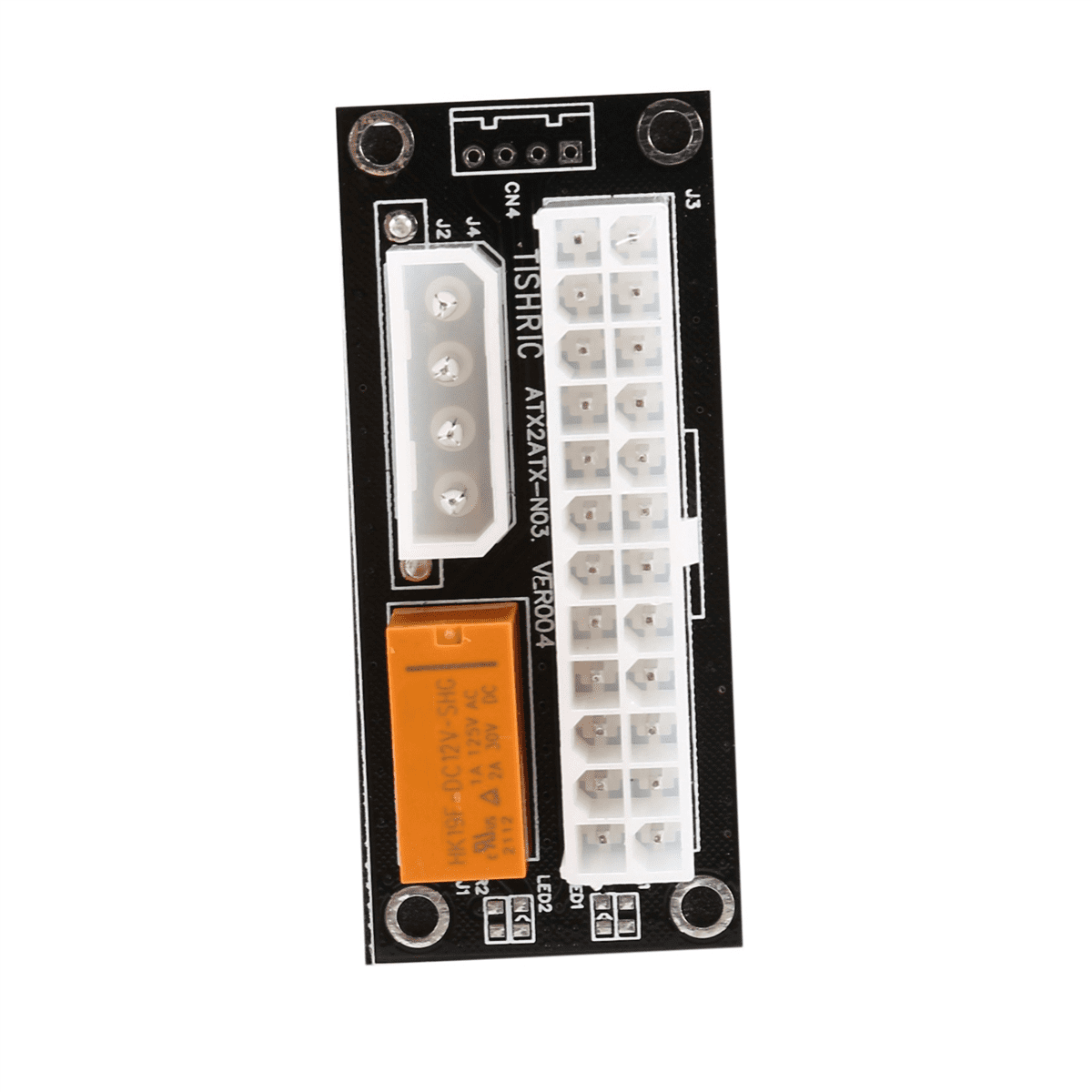 2X Dual PSU Power Supply Sync Adapter Add2Psu ATX 24Pin to 4Pin Molex Synchronous Connector ...