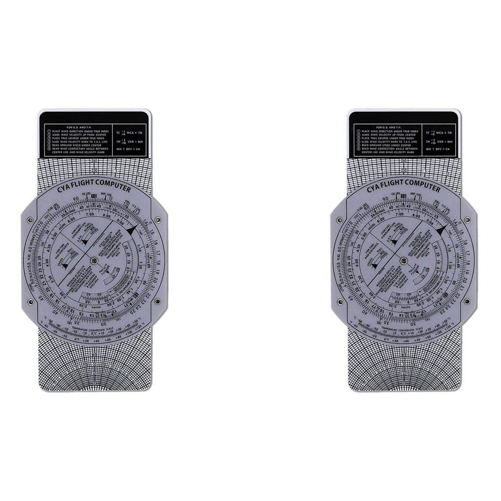 2X E6B Flight Computer Aviation Plotter Circular Slide Rule Used in ...