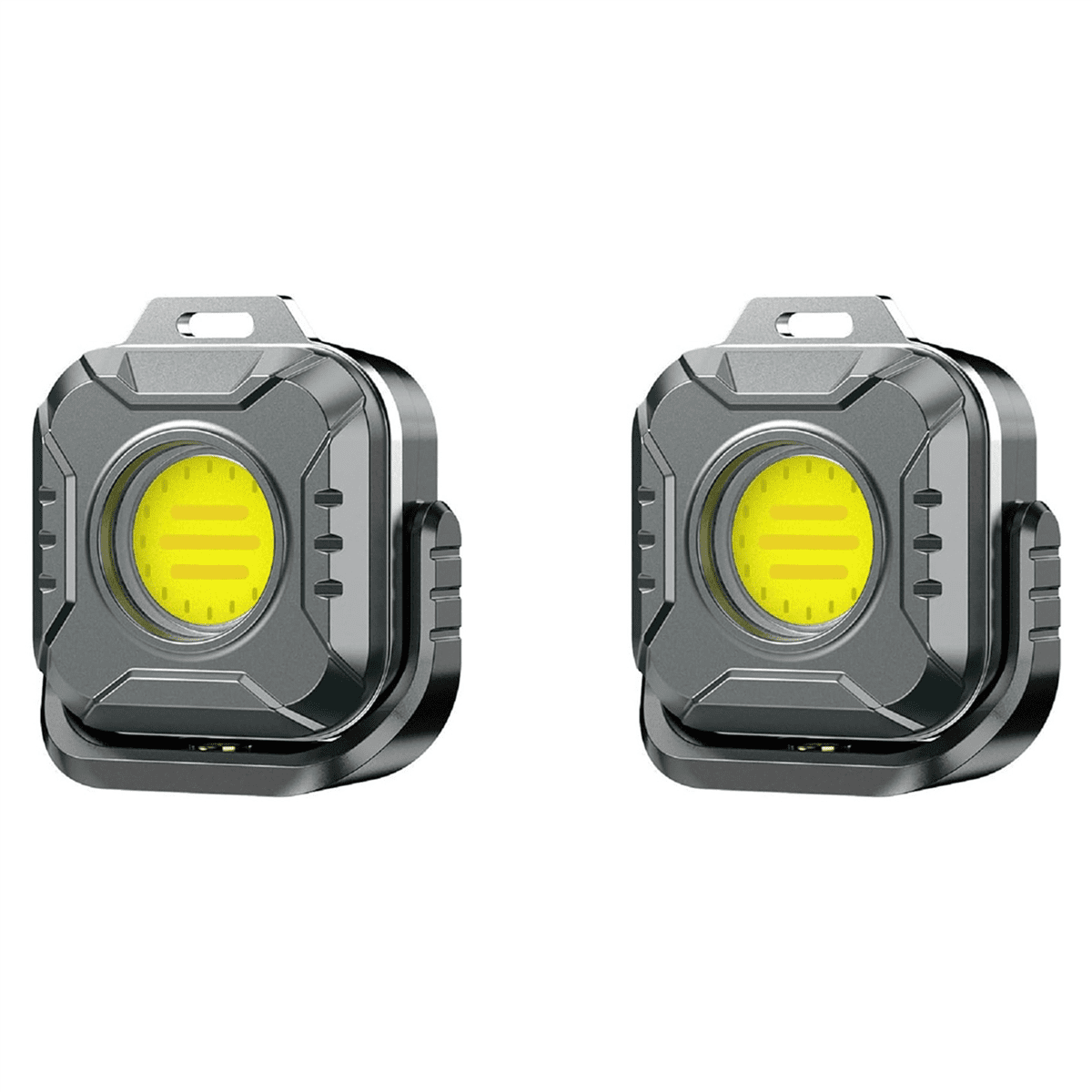 2X EDC Mini LED Work Light,1200mAh Portable Rechargeable Magnetic Work ...