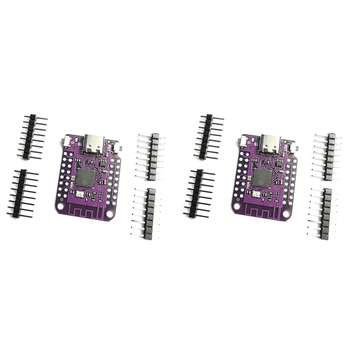 2x Esp32 S2 Mini V1 0 0 Wifi Iot Board Based Esp32 S2fn4r2 Esp32 S2 4mb