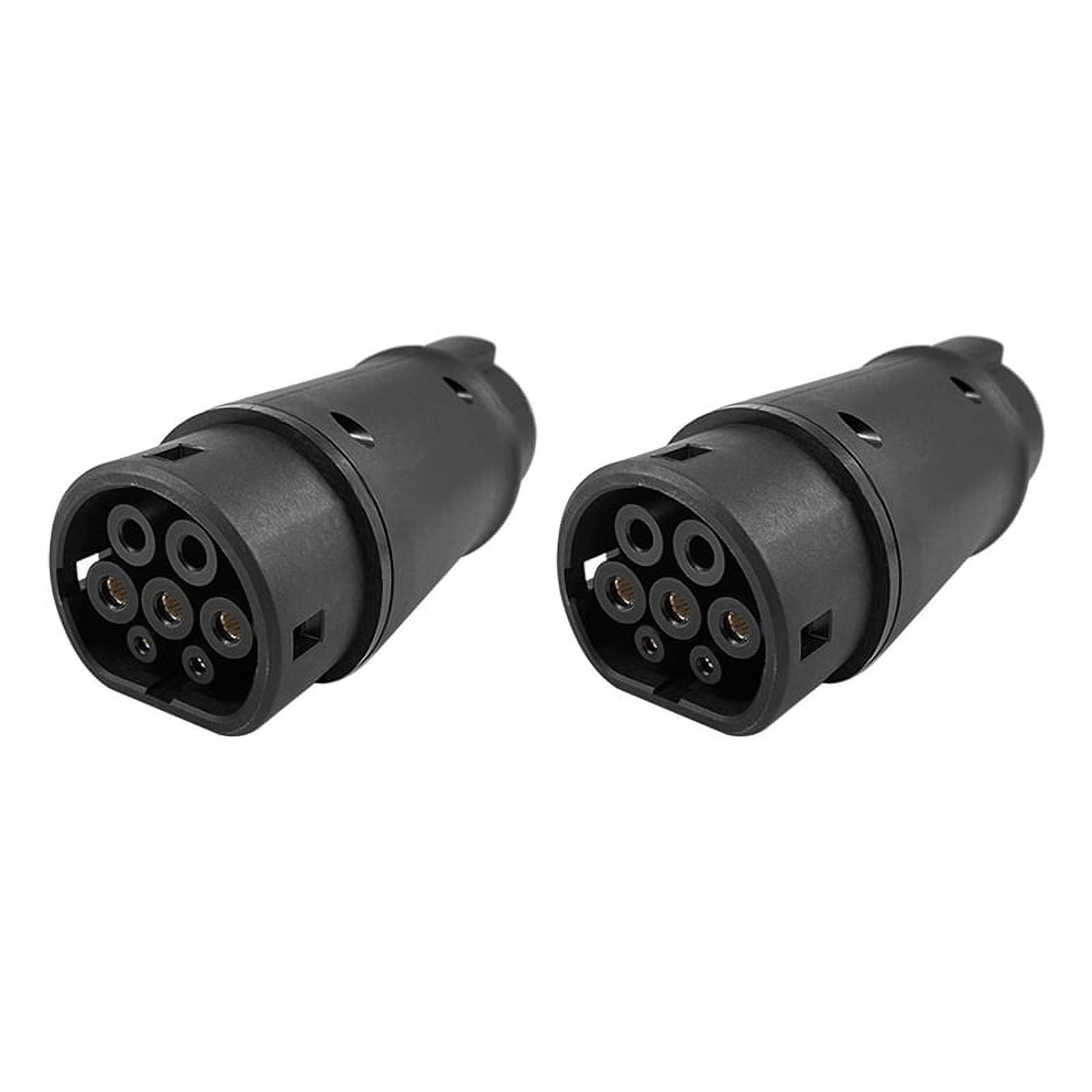 2X EVSE J1772 Adaptor Type 1 to Type 2 Socket Electric Vehicle Car EV ...