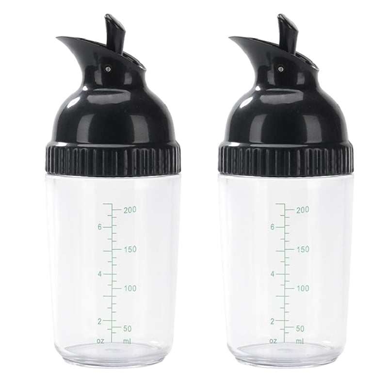 2X Easy Grips Salad Dressing Shaker Dispenser Leakproof Container ...