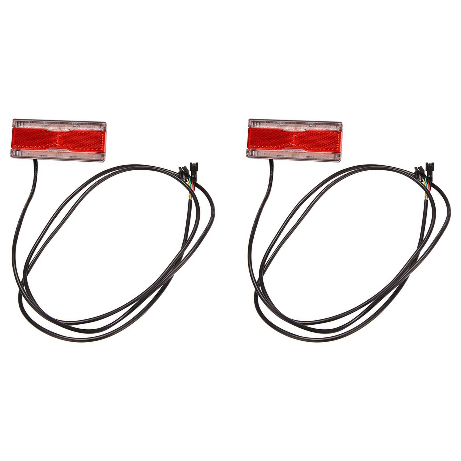 2X Ebike Brake Light 24V 36V 48V Electric Bicycle Rear Light with Brake ...