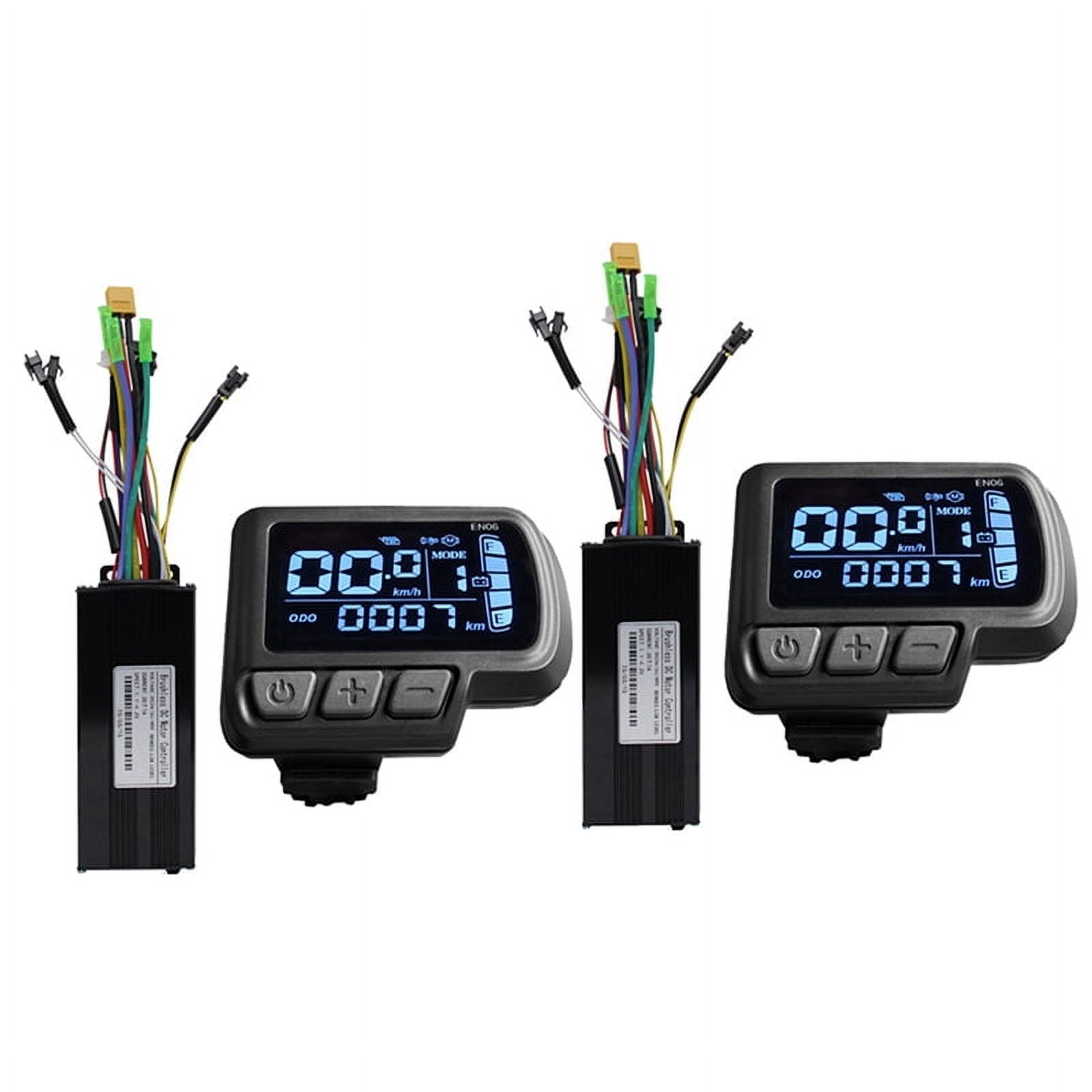 2X Ebike Motor Controller LCD LED Display 36V 48V 30A 750W 1000W 2 ...