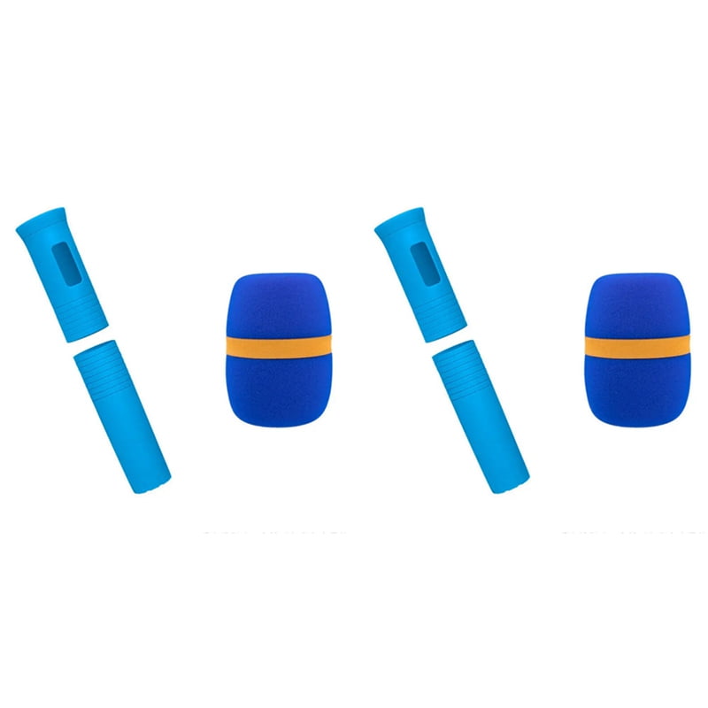 2X Elastic Wireless Microphone Protective Case Color Handle Cover Anti ...