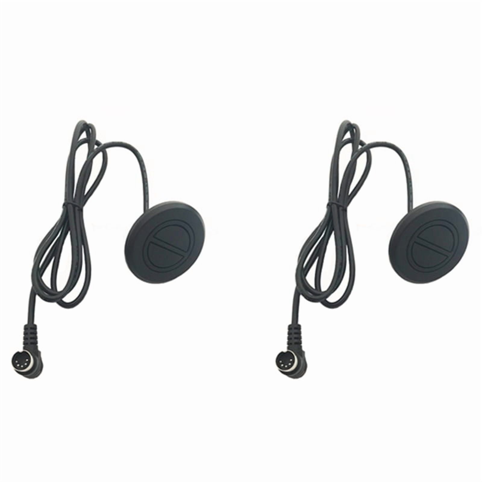 2X Electric Recliner Switch 2 Button 5 Pins Round Hand Switch for Home ...