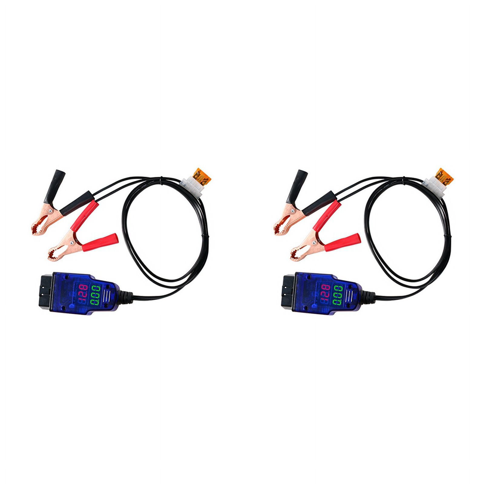 2X Emergency Power Supply Battery Clip ECU Memory Saver for OBD2 12V ...