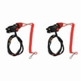 2X Emergency Stop Switch Tether Lanyard Emergency Kill Stop Engine ...