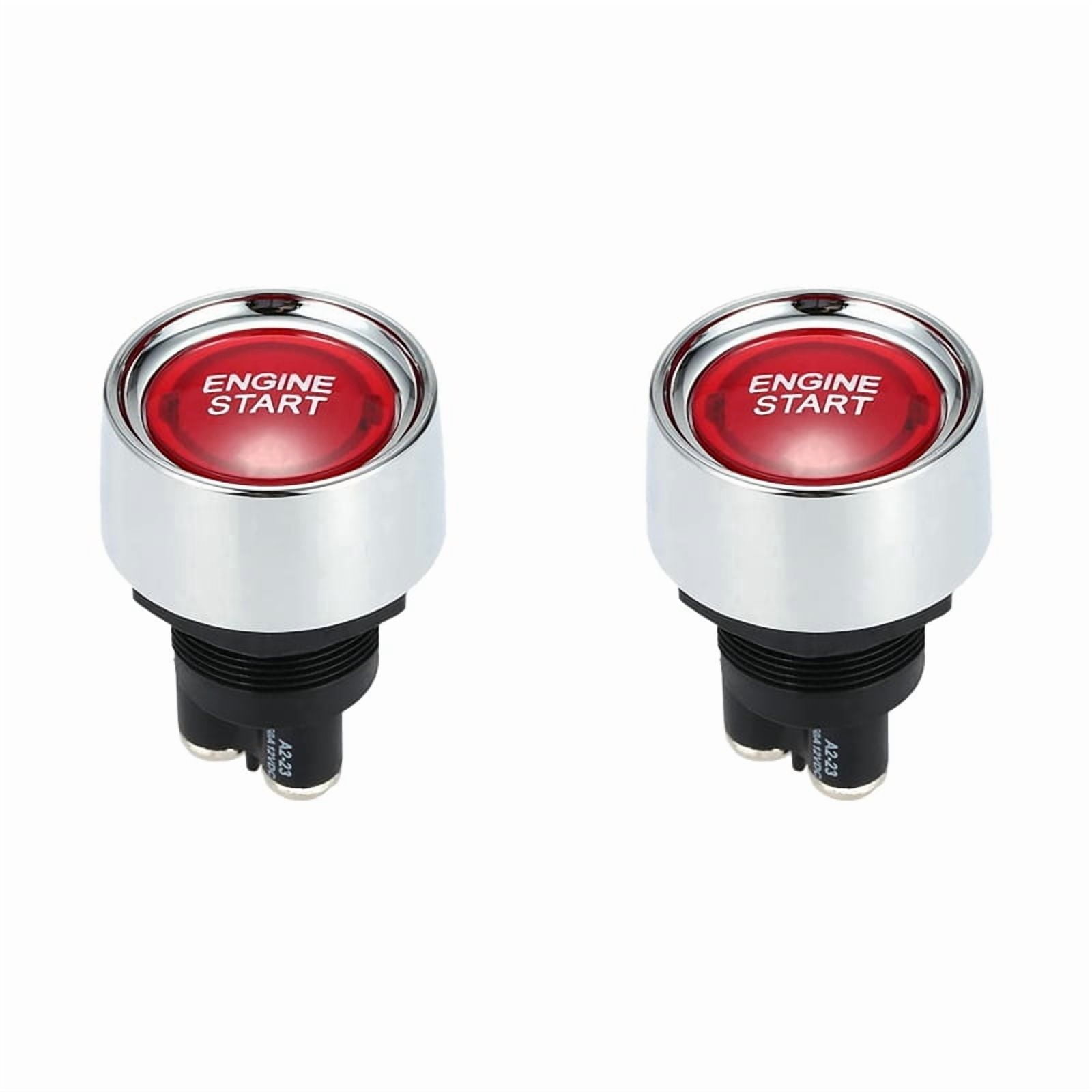 2X Engine Button Car DC 12V 24V Red Car Start Engine Button Light ...