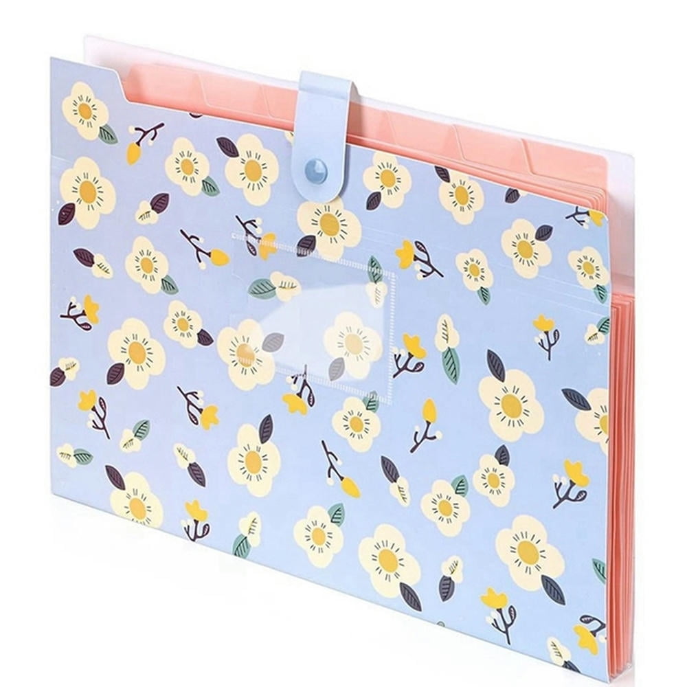 2X Expanding File Folder Floral A4 And Letter Size Archival File Holder ...
