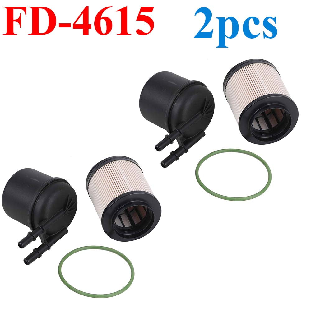 2X FD-4615 Diesel Fuel Filter Kit Fit Ford 2011-16 6.7L F250 F350 ...