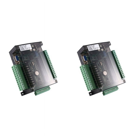 2X FX3U-24MT PLC Industrial Control Board 14 Input 10 Output 6AD 2DA ...