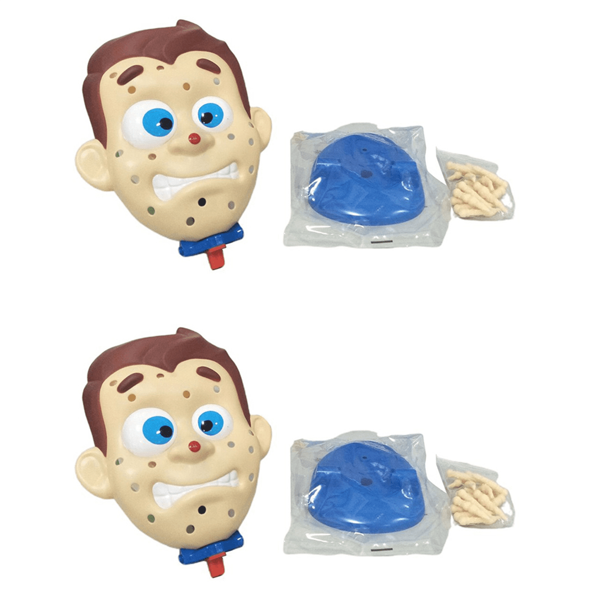 2X Face Shape Squeeze Acne Toy Popping Pimple Parent-Child Board Game ...