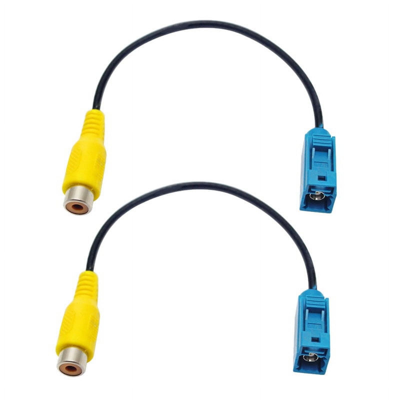 2X Fakra Reversing AV-IN Camera Video Connection Cable Parking Adapter ...