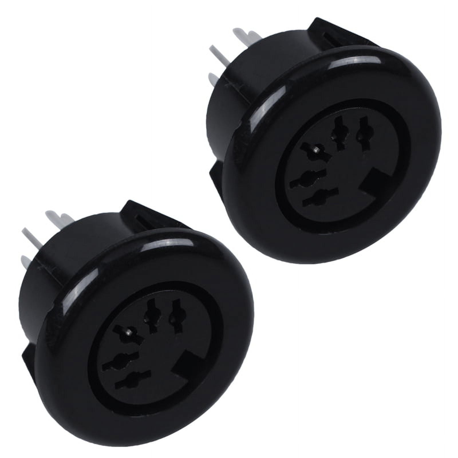 2X Female 5 Pin DIN Plug Panel Mounted Keyboard Cable Connector Adapter ...