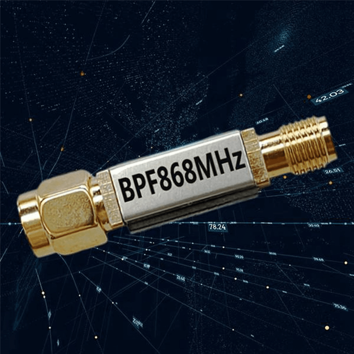 2X Filter 868MHz RFID IoT Dedicated SAW Bandpass Filter Crystal RF ...