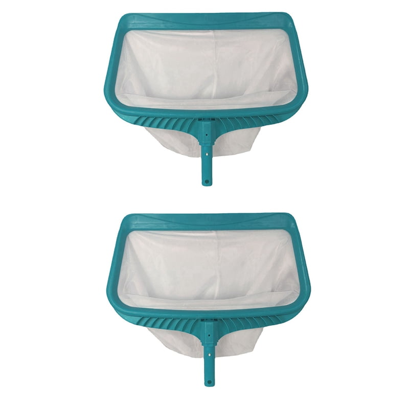 2X Fish Pond Skimmer Net Swimming Pool Cleaning Leaf Frame Net for ...