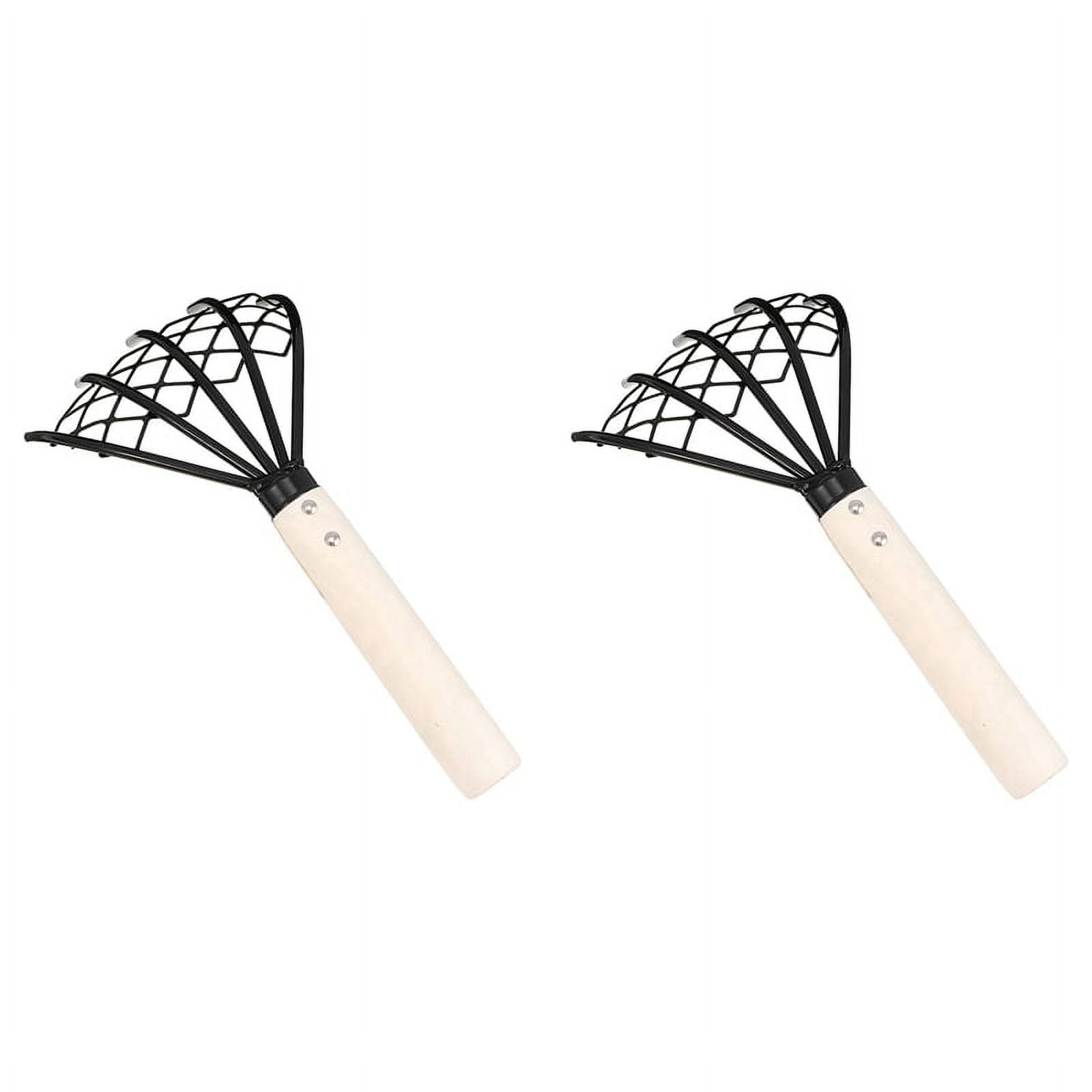 2X Five-Claw Rake Scarifying Tool Seafood Shell Rake,2 x Steel rake ...