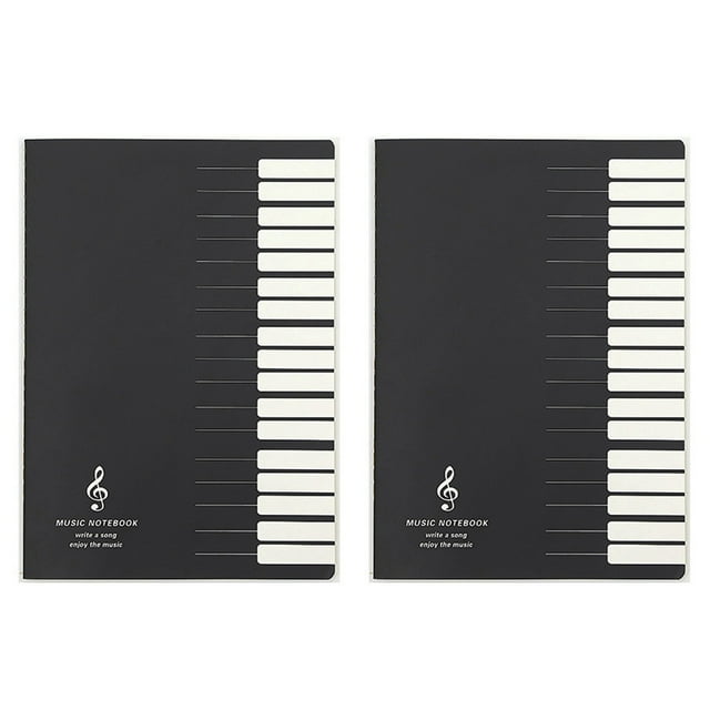 2X Five Lines Music Notes Notebook Tab Staff Stave - Walmart.com