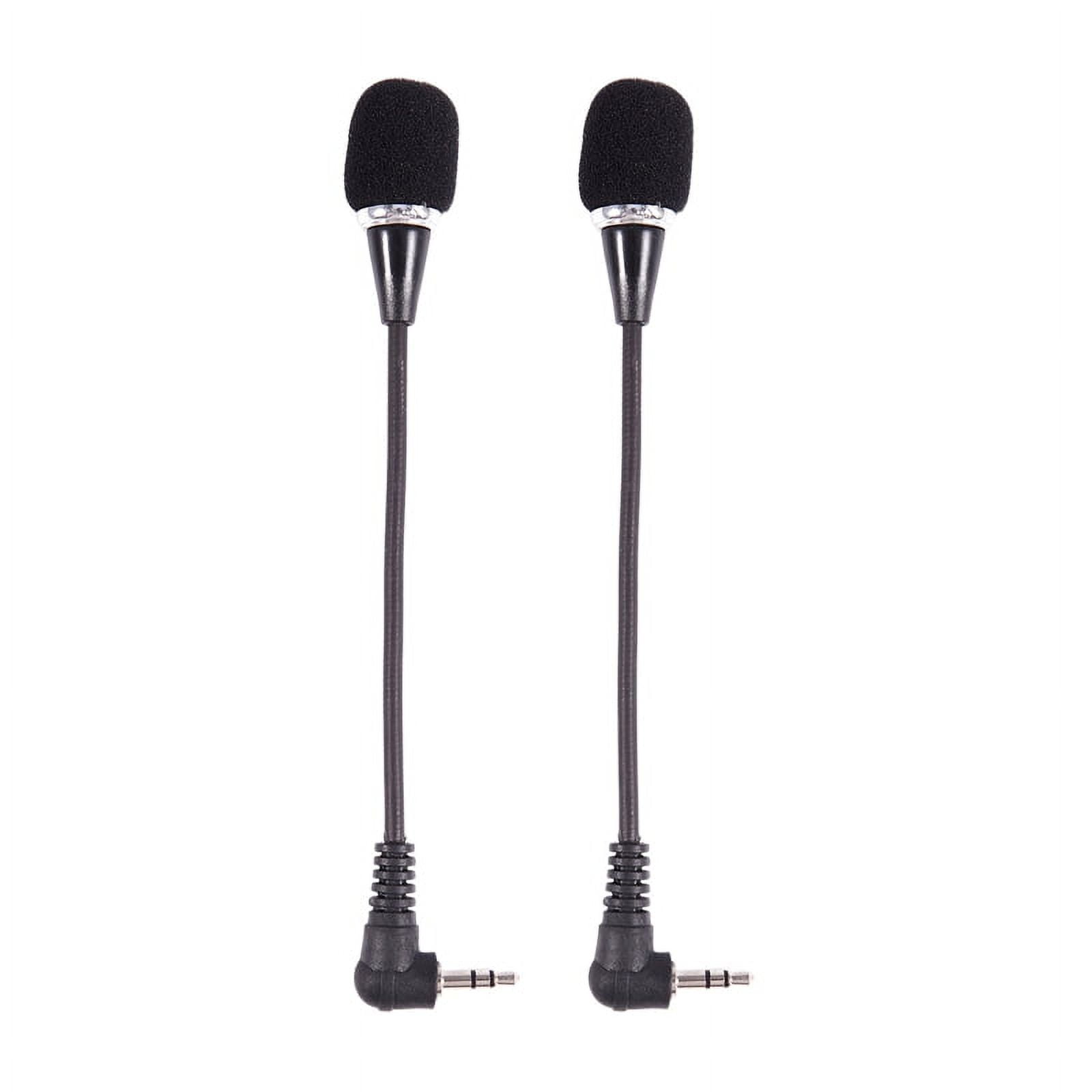 2X Flexible 3.5mm Jack Mini Microphone Mic for PC Laptop Desktop Skype ...