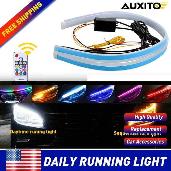 Auto LED Turn Signal and Tail Light Strips for Cars Trucks SUVs