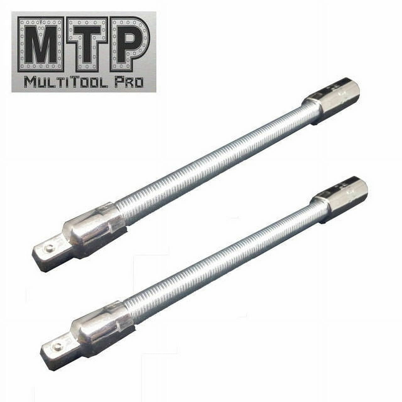 2X Flexible Socket Extension 1/4" x 6" Long Ratchet Set Flex Bar Tool ...