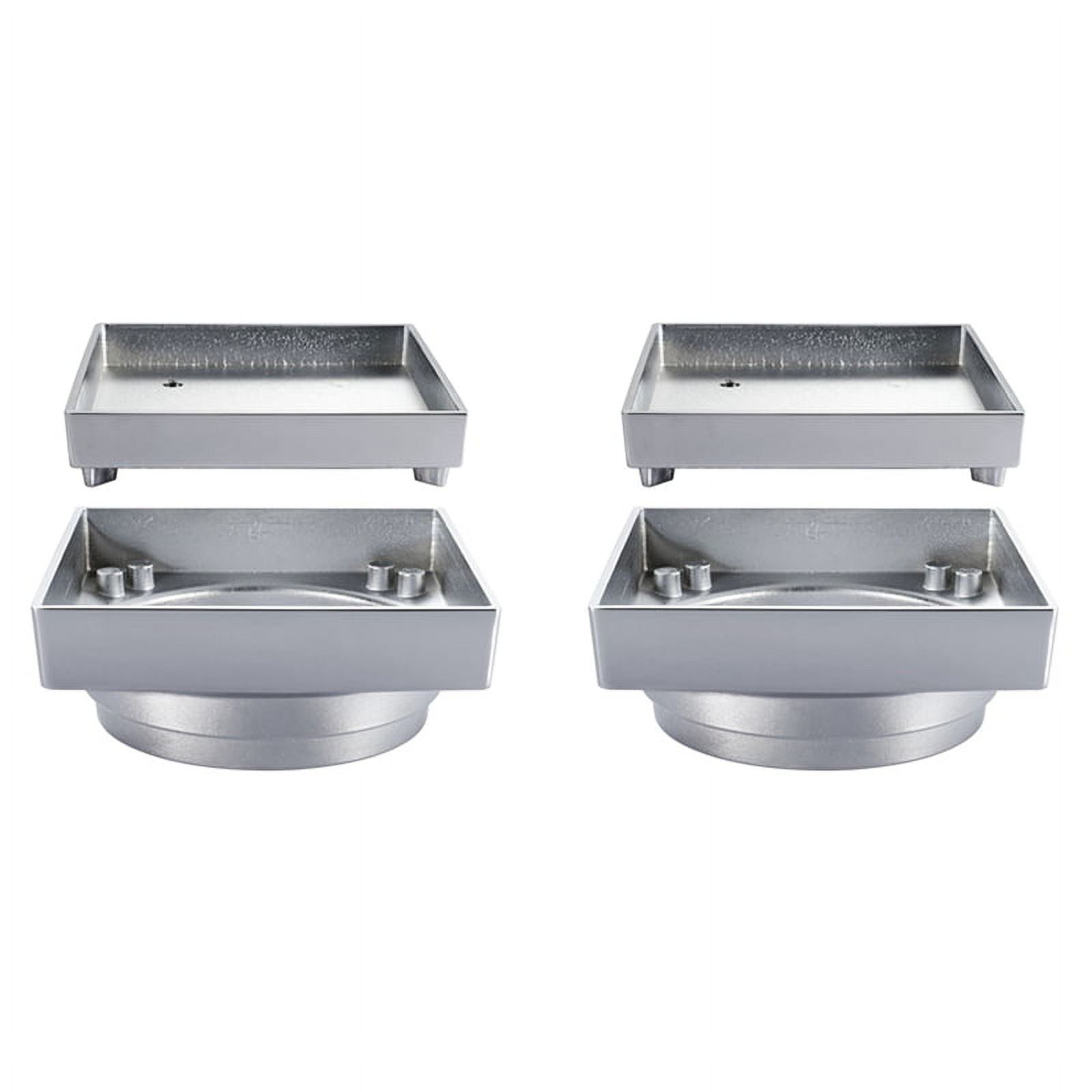 2X Floor Drains Copper Square Shower Floor Drains Tile Insert Drain ...
