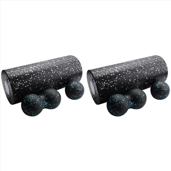2X Foam Roller Set High Density Massage Roller Ball for Neck Back ...