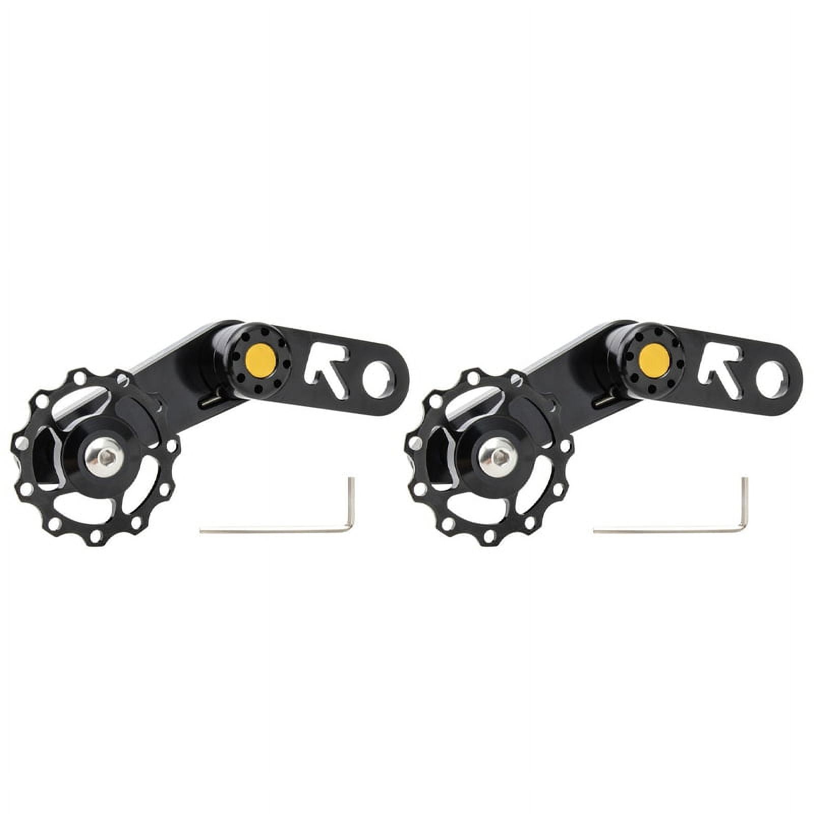 2X Folding Bike Chain Tensioner Bicycle Guide Wheel Single Speed Rear ...
