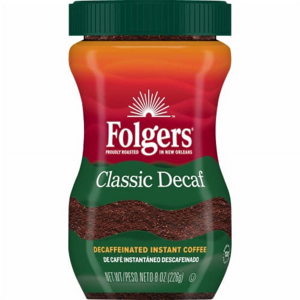 Folgers Decaf Medium Roast Instant Coffee for Breakroom - Walmart ...