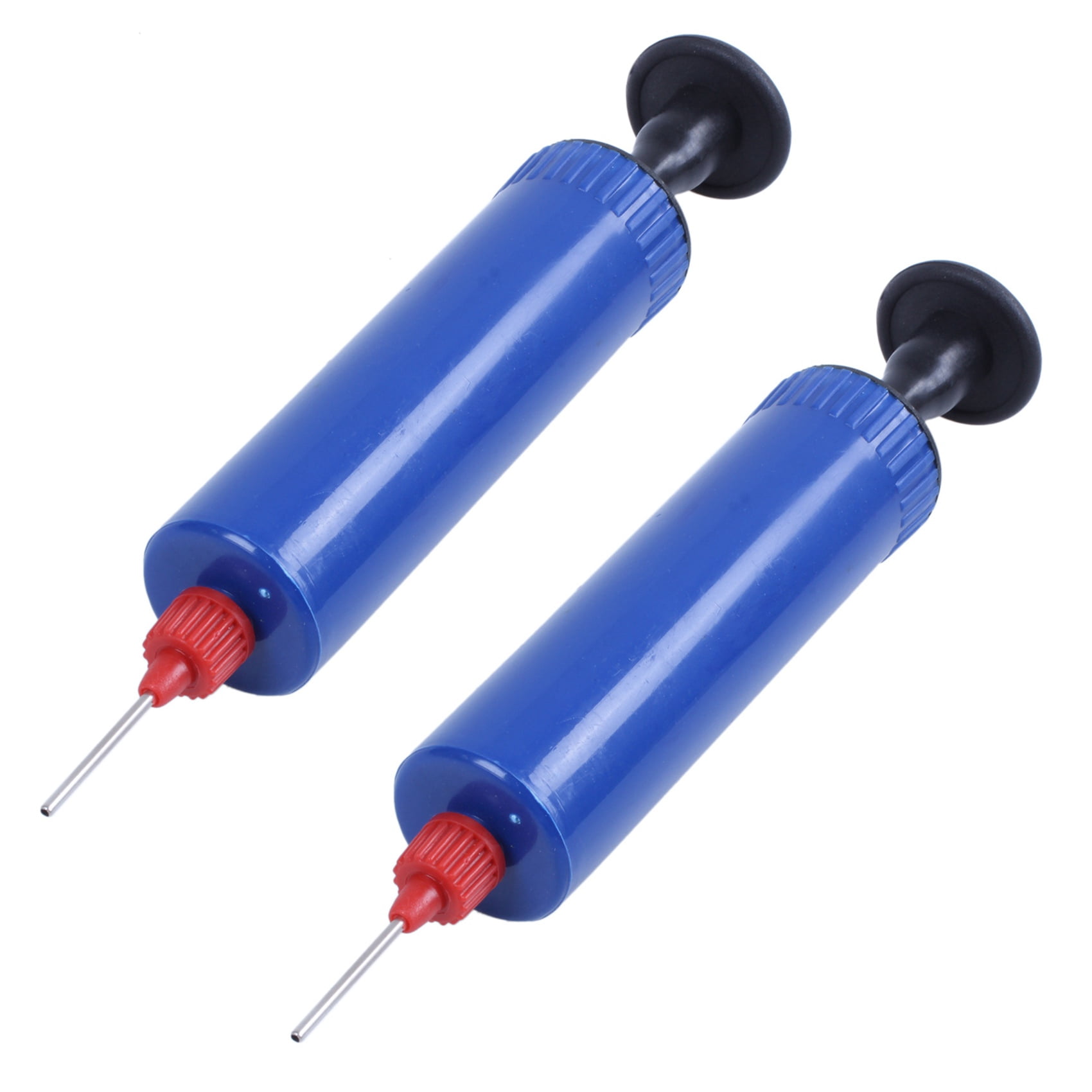 2X Football Soccer Inflatable Ball Hand Air Pump with Needle Blue,2 X ...