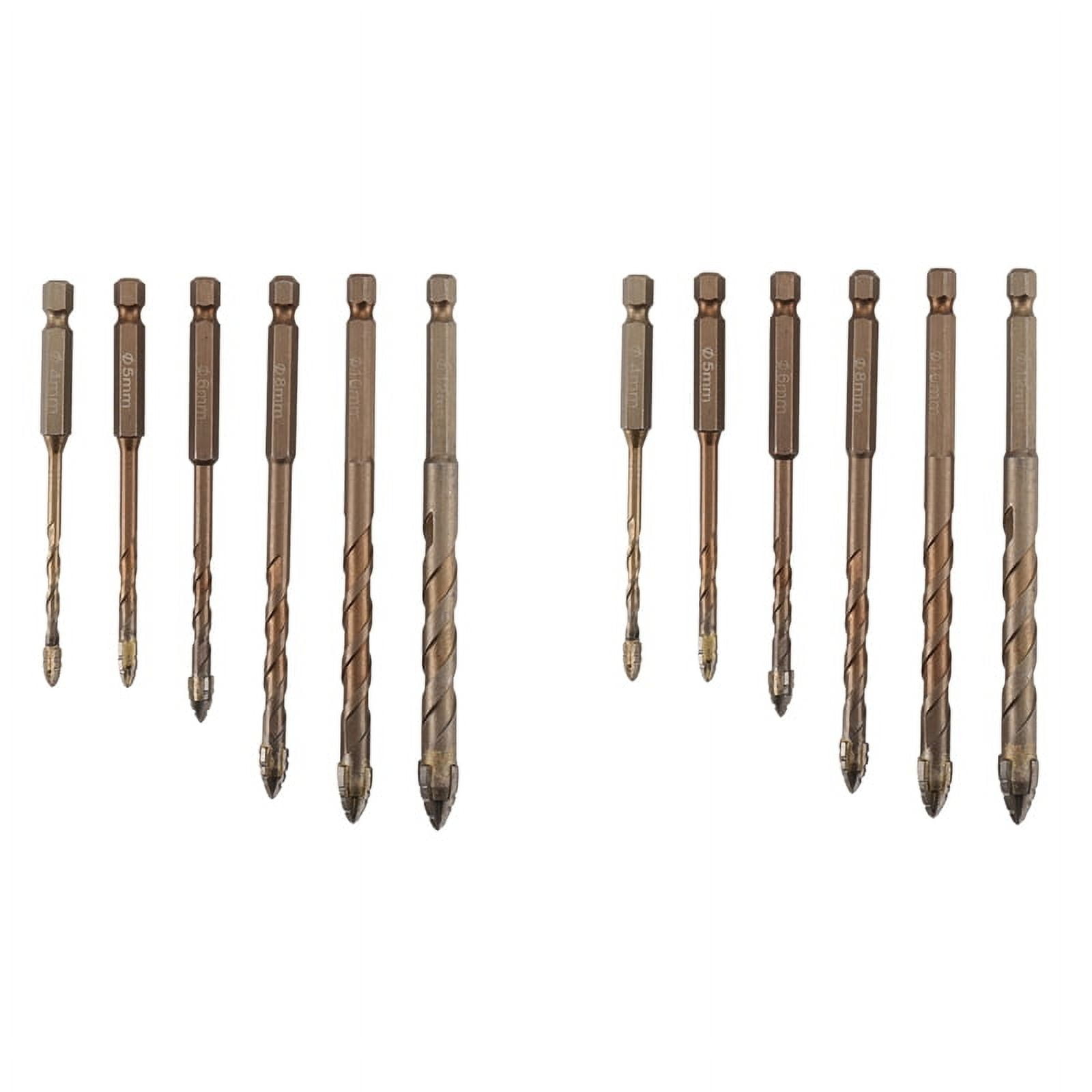 2X Four-Flute Sawtooth Eccentric Drill Bit, Four Edged Serrated ...