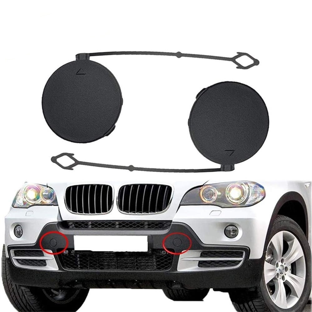 2X Front Bumper Tow Hook Cover Cap For 07-10 BMW X5 E70 51117159589 ...
