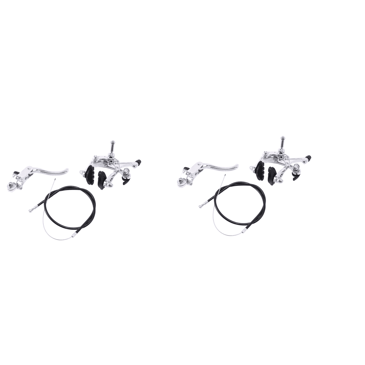 2X Front Fixie Road Bike Cruiser Brake Set Kit Caliper Side Pull Silver ...