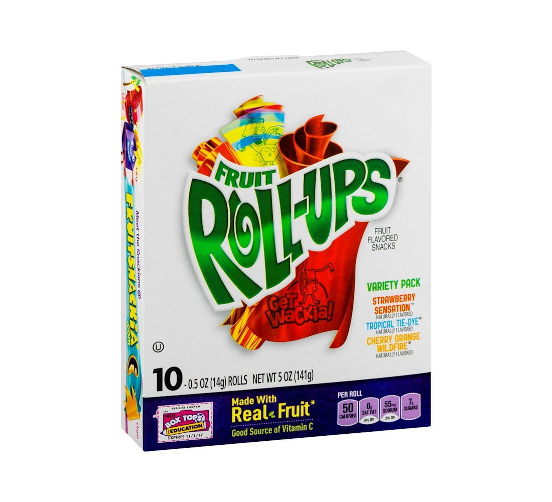 2X - Fruit Roll-Ups Fruit Flavored Snacks, Variety Pack, Pouches, 10 Ct ...
