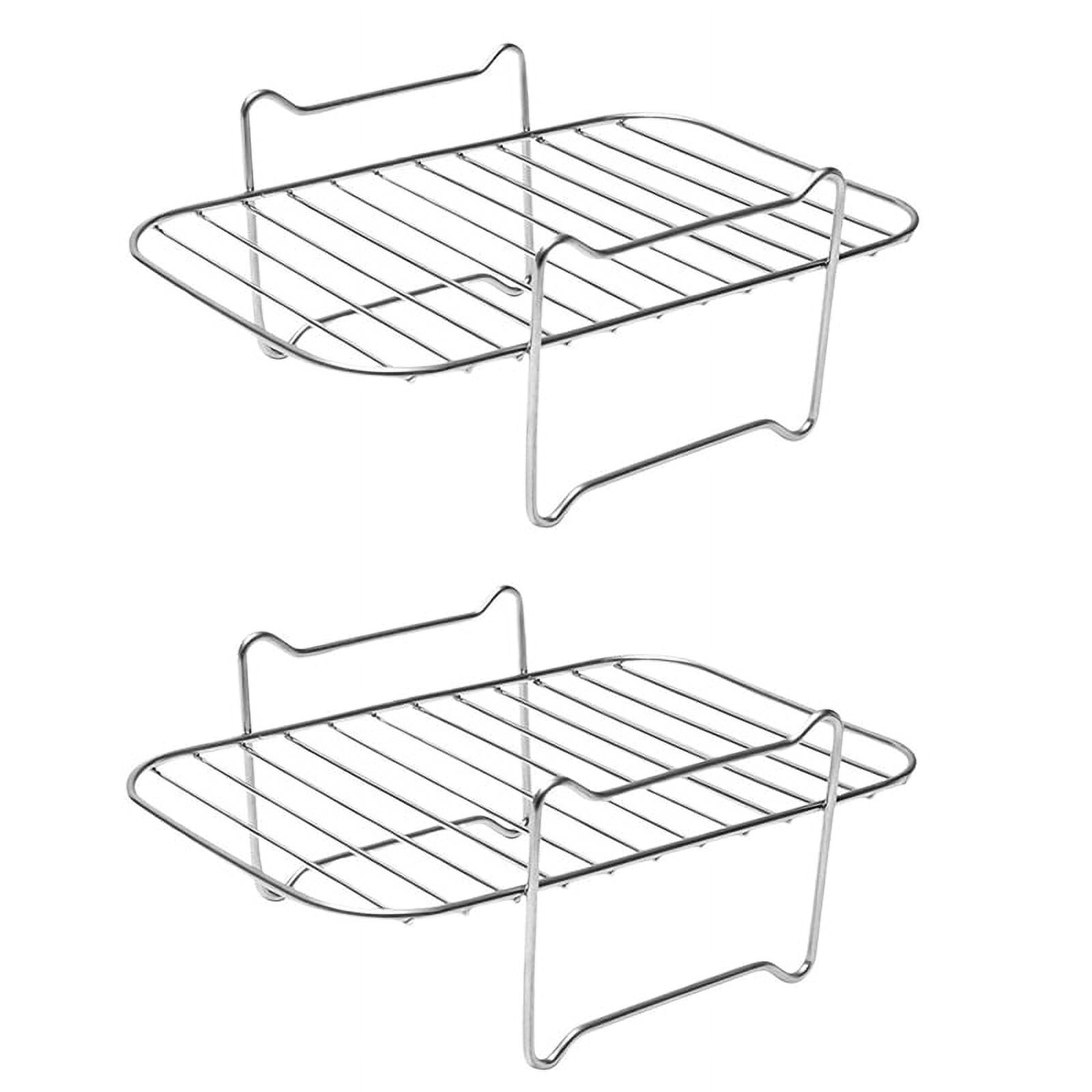 2X Fryer Rack for DZ201/DZ401 Foodi Accessories Stainless Steel Multi ...
