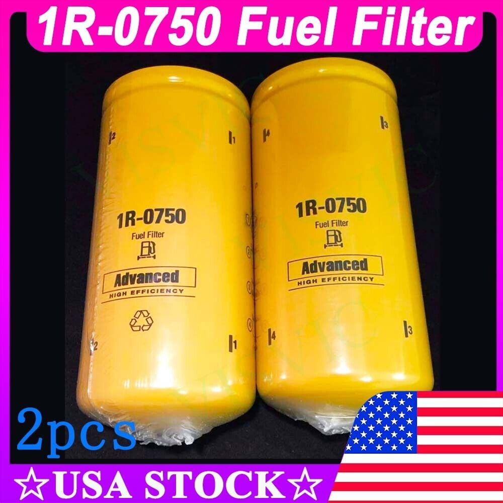 2X Fuel Filter P551313 1R-0750 1R0750 For Caterpillar Duramax,Secondary ...