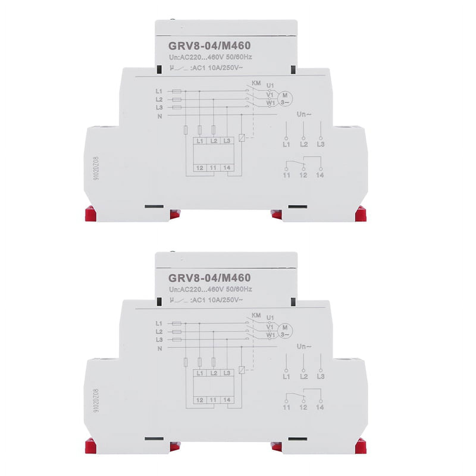 2X GRV8-04 M460 3-Phase Voltage Monitoring Relay Phase Sequence Phase ...