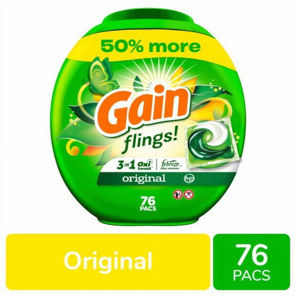 2X - Gain Flings Original Scent Laundry Detergent Pods - Walmart.com