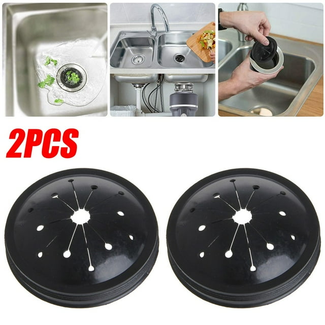 2X Garbage Disposal Splash Guards Sink Baffle Replacement Drain Plugs ...
