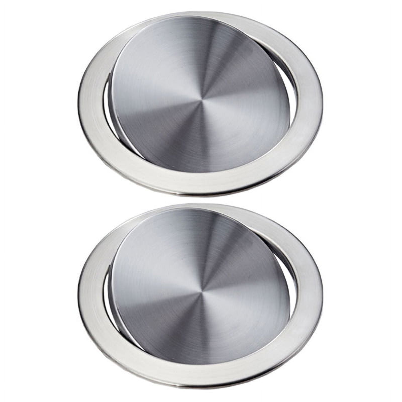 2X Garbage Flap Lid Trash Bin Cover Flush Built-in Balance Swing Flap ...